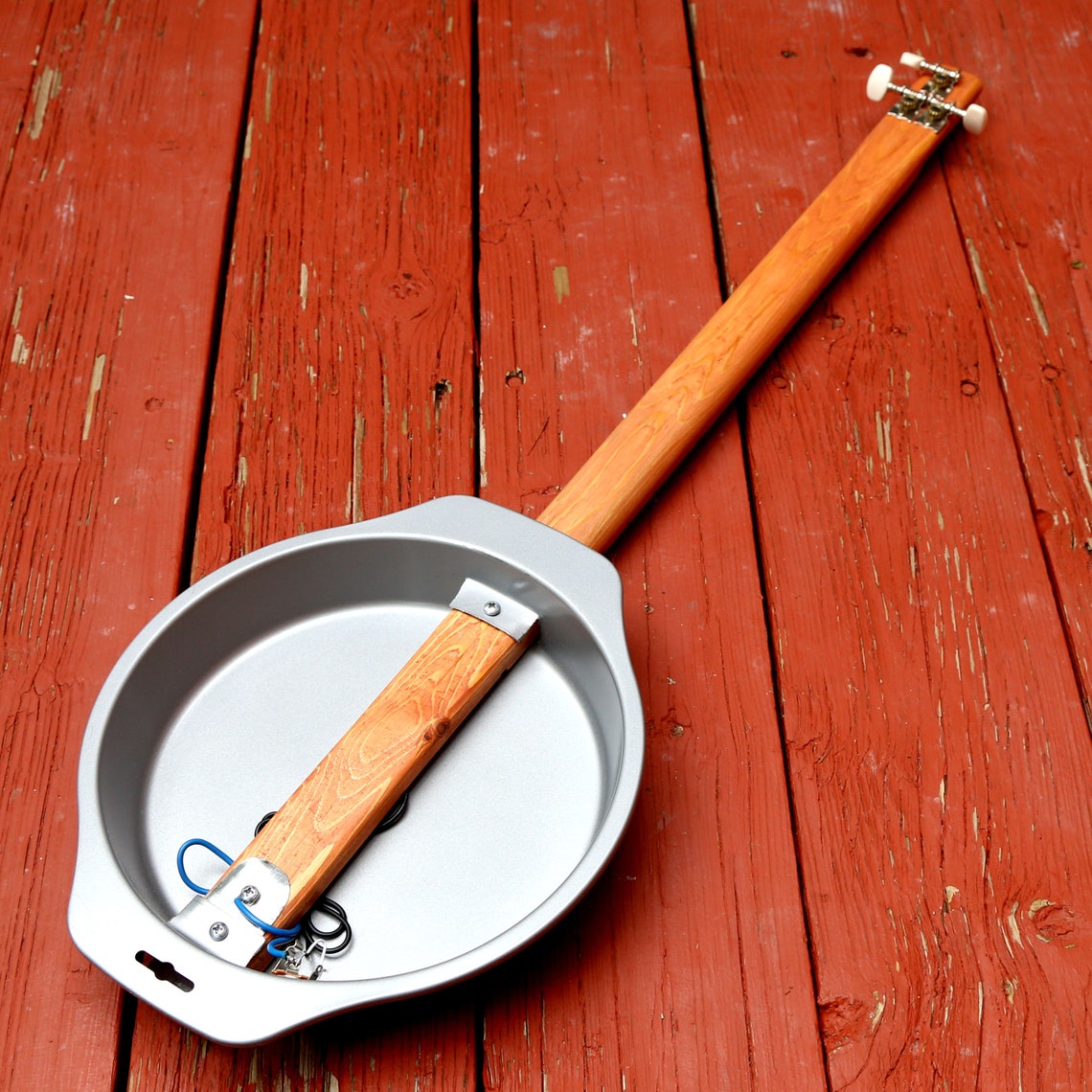 3-string Fretless Electric Cake Pan Guitar / Slide Guitar - Etsy