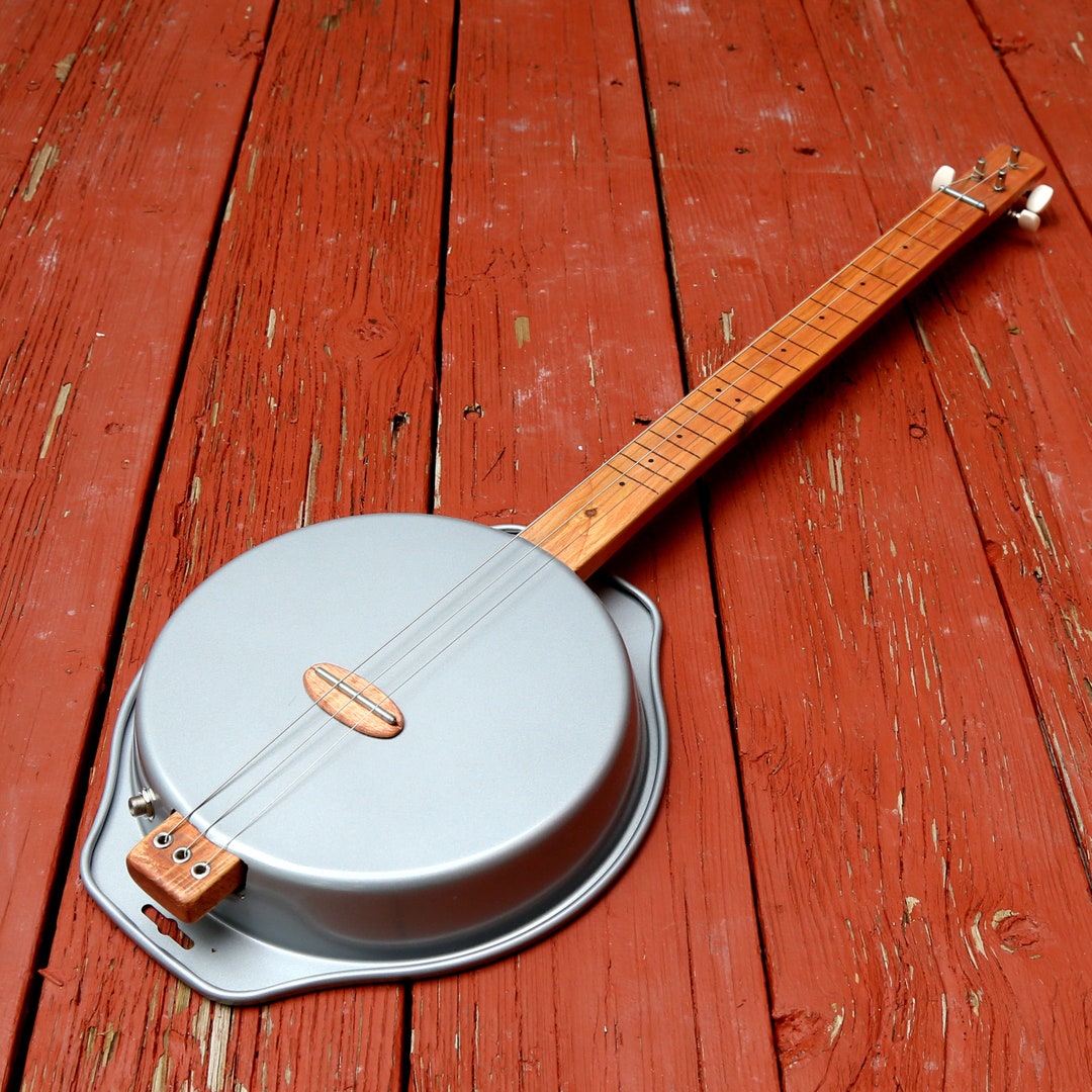 3-string Fretless Electric Cake Pan Guitar / Slide Guitar - Etsy