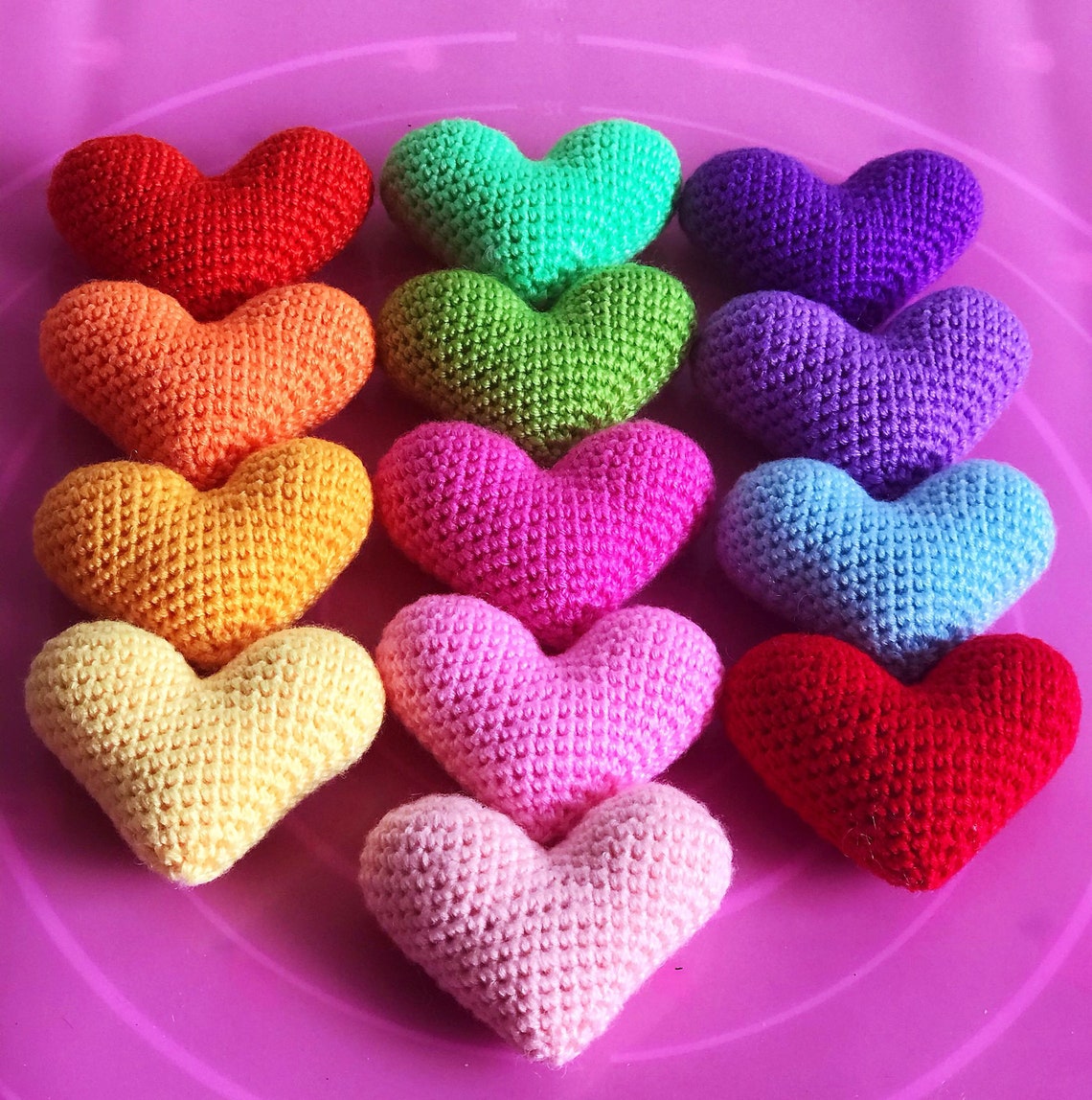 Crochet Love Heart Potted Amigurumi Plush Craft Simulation | Etsy