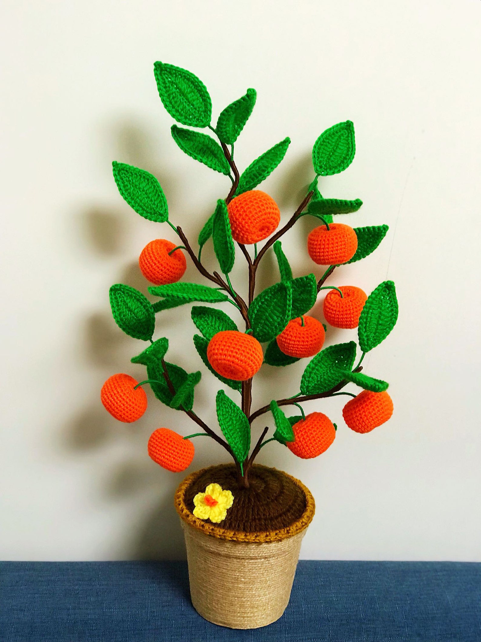 Handmade Crochet Orange Tree Amigurumi Plush Craft Simulation | Etsy