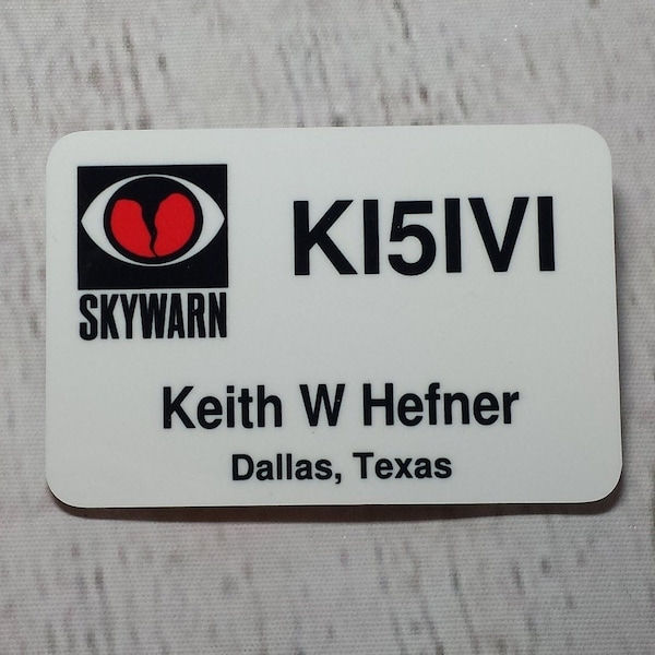 Ham Radio Callsign Badge - Etsy