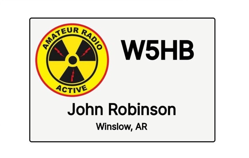 Ham Radio Name Badge With Amateur Radio Callsign / Amateur Radio Custom ...