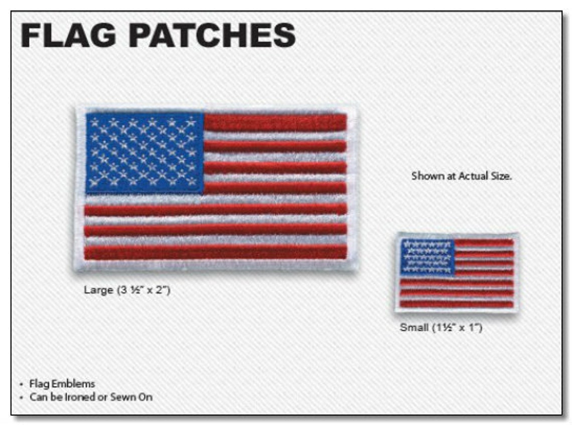 American Flag Embroidered Patch / USA Flag Patch / US Flag Patch / Iron ...