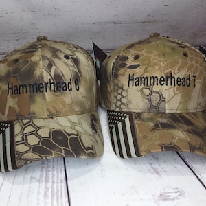 Custom Embroidered Kryptek Tactical Camo Hat / Personalized Embroidery ...