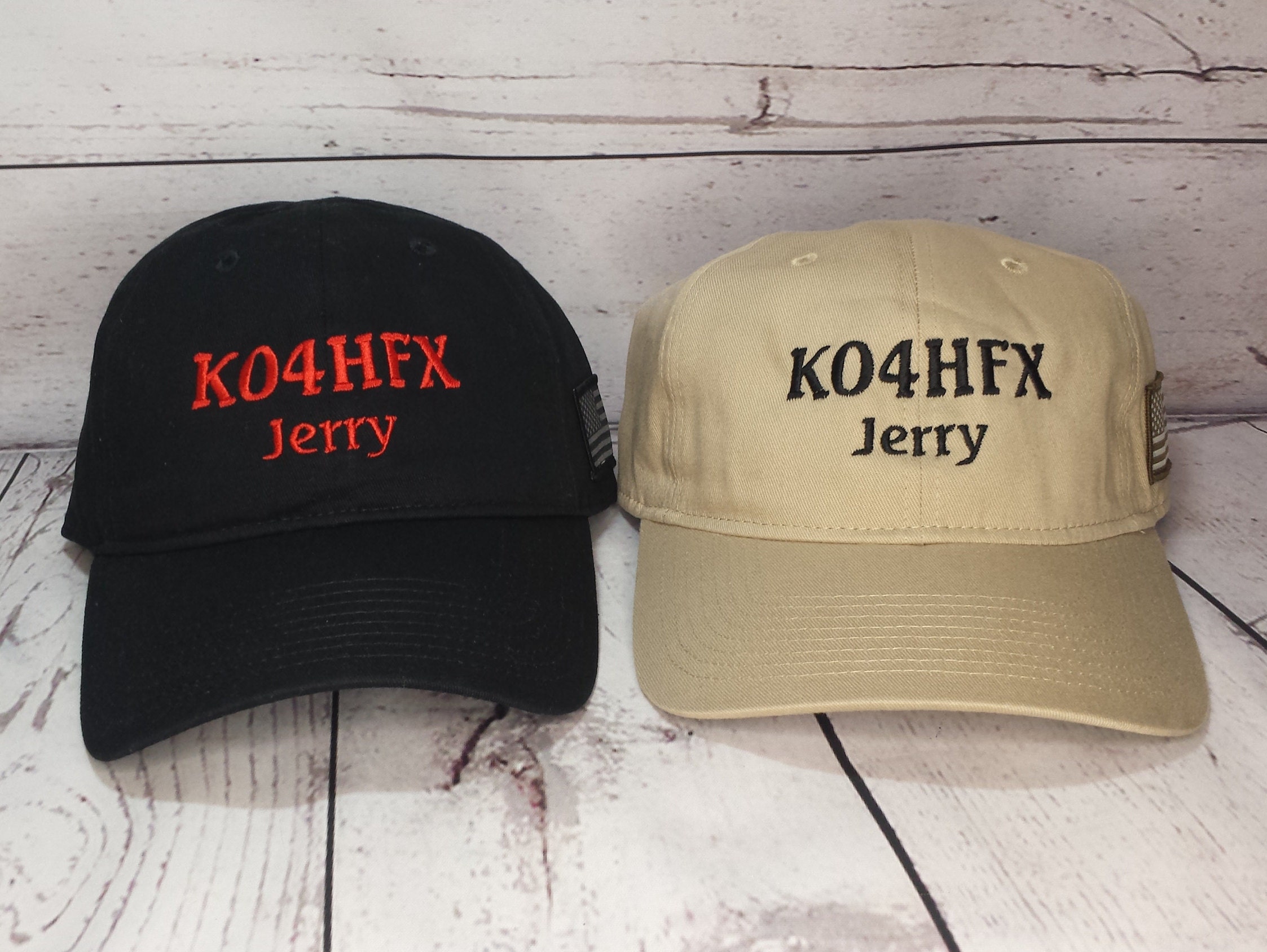 Embroidered Call Sign and Name Tactical Hat With American Flag - Etsy