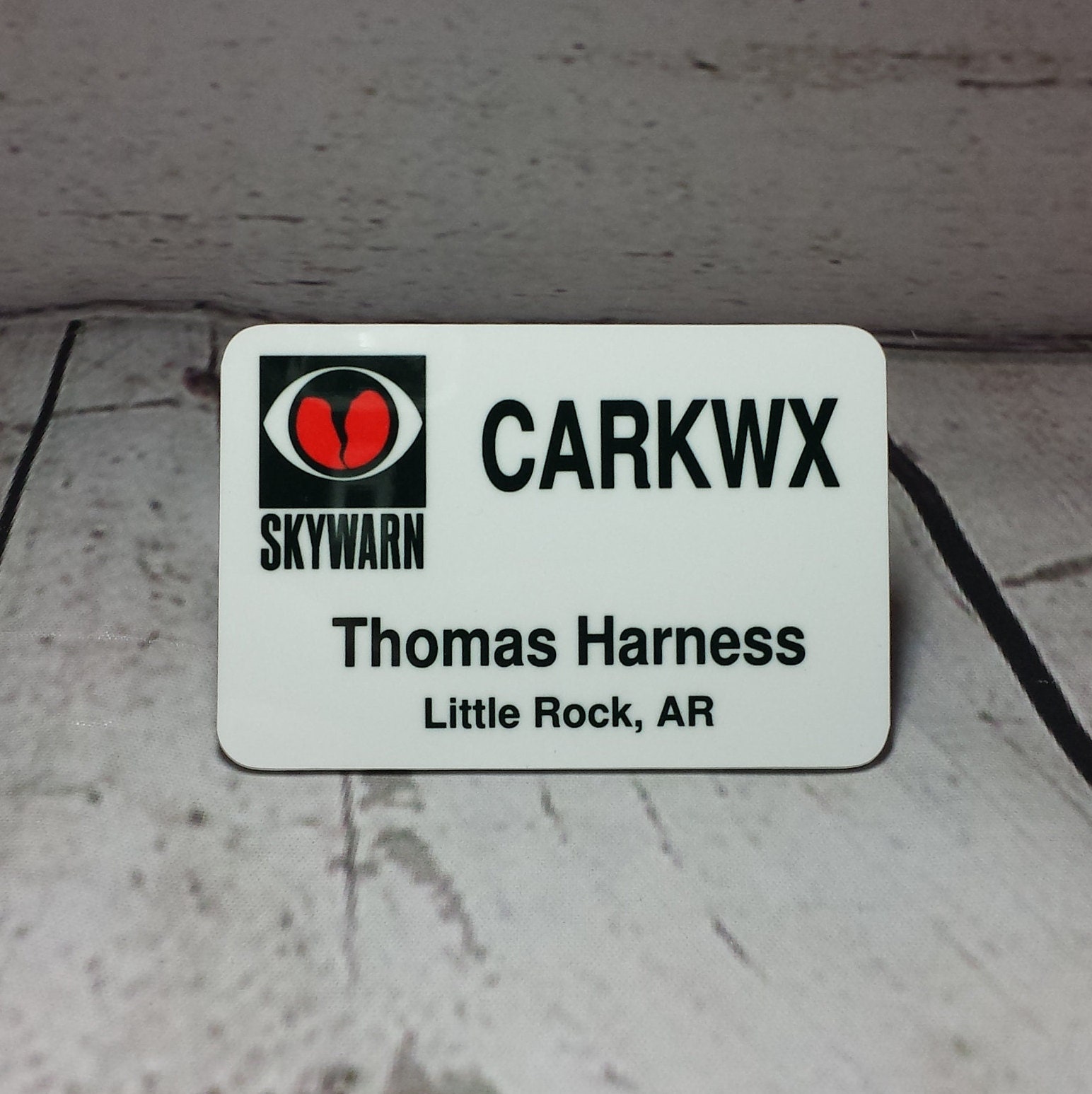 Skywarn Name Badge With Amateur Radio Callsign / Amateur Radio | Etsy