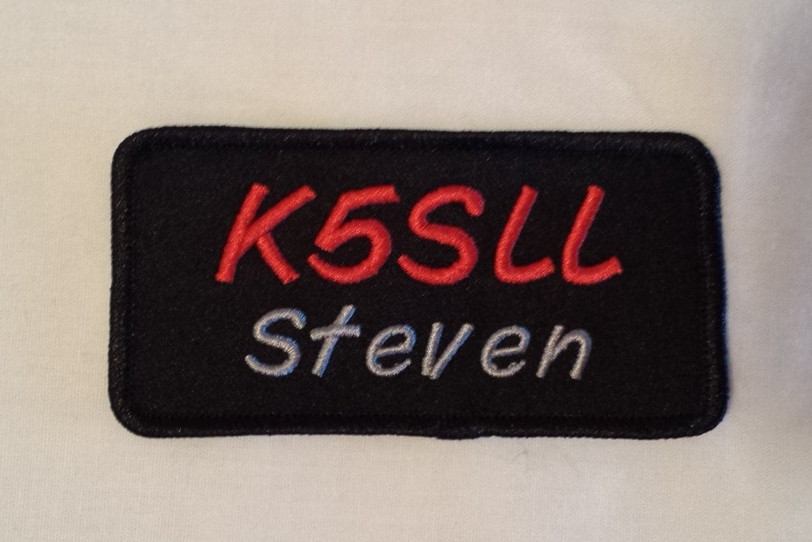 3 Embroidered Amateur Radio Call Sign and Name Patches / | Etsy