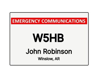 Ham Radio Call Sign Badge - Etsy