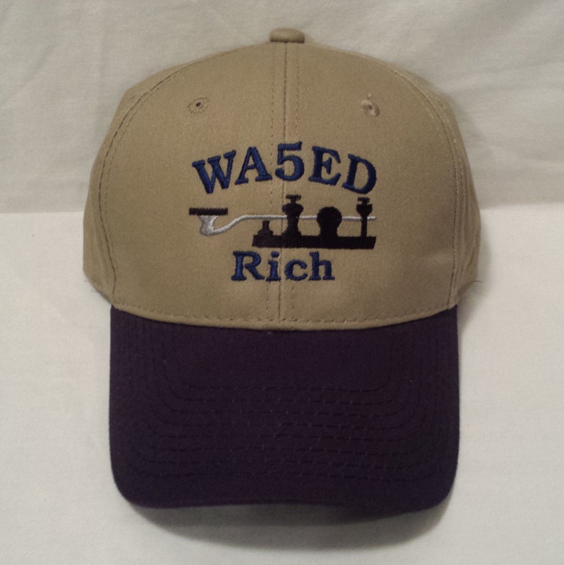 Embroidered Amateur Radio Call Sign Hat With CW Key and Name / Ham ...
