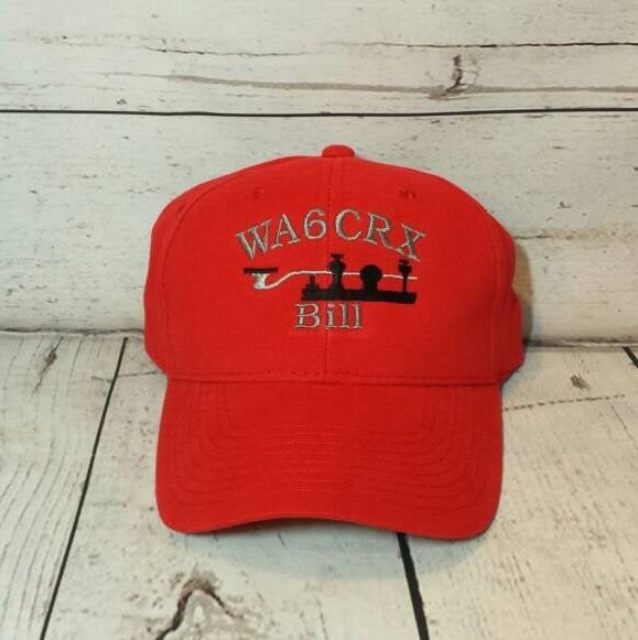 Embroidered Amateur Radio Call Sign Hat With CW Key and Name / | Etsy