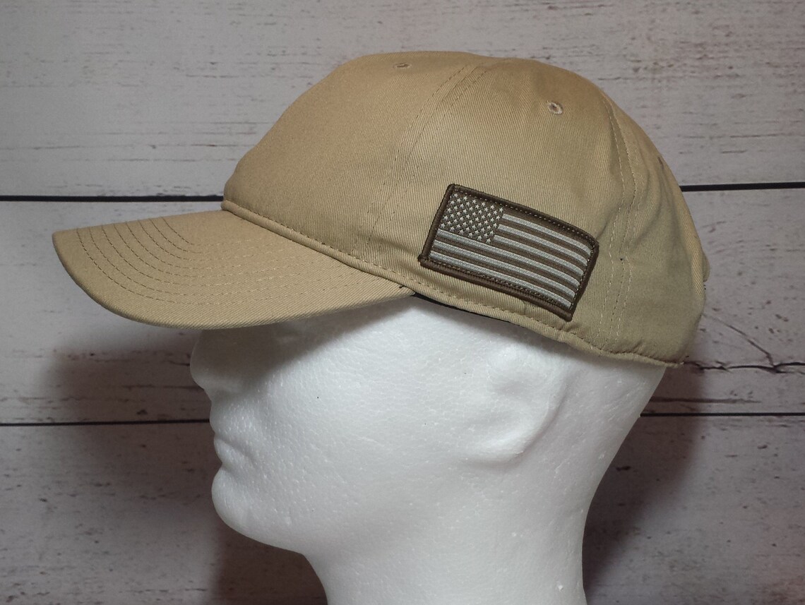 Embroidered Call Sign and Name Tactical Hat With American Flag on Side ...