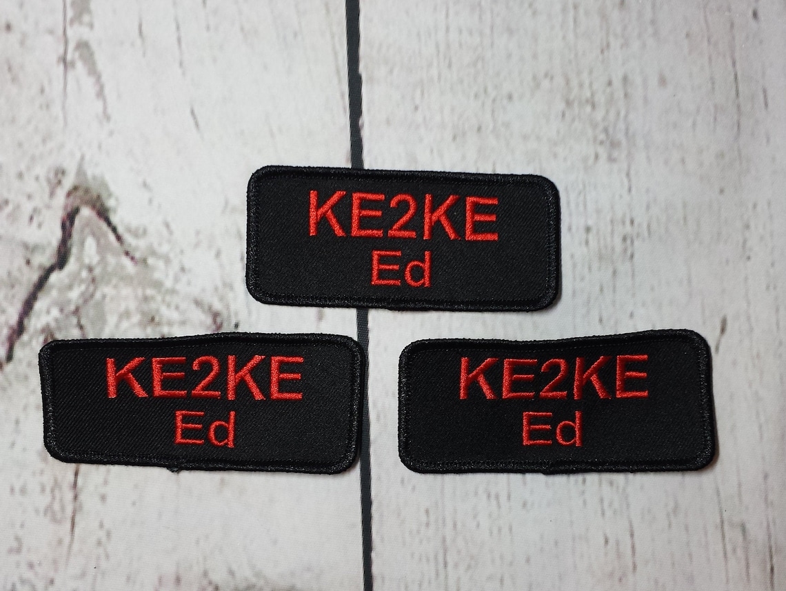 3 Embroidered Amateur Radio Call Sign and Name Patches / | Etsy