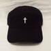 Embroidered Cross Hat / Christian Cross Hat / Cross Hat / Embroidered ...