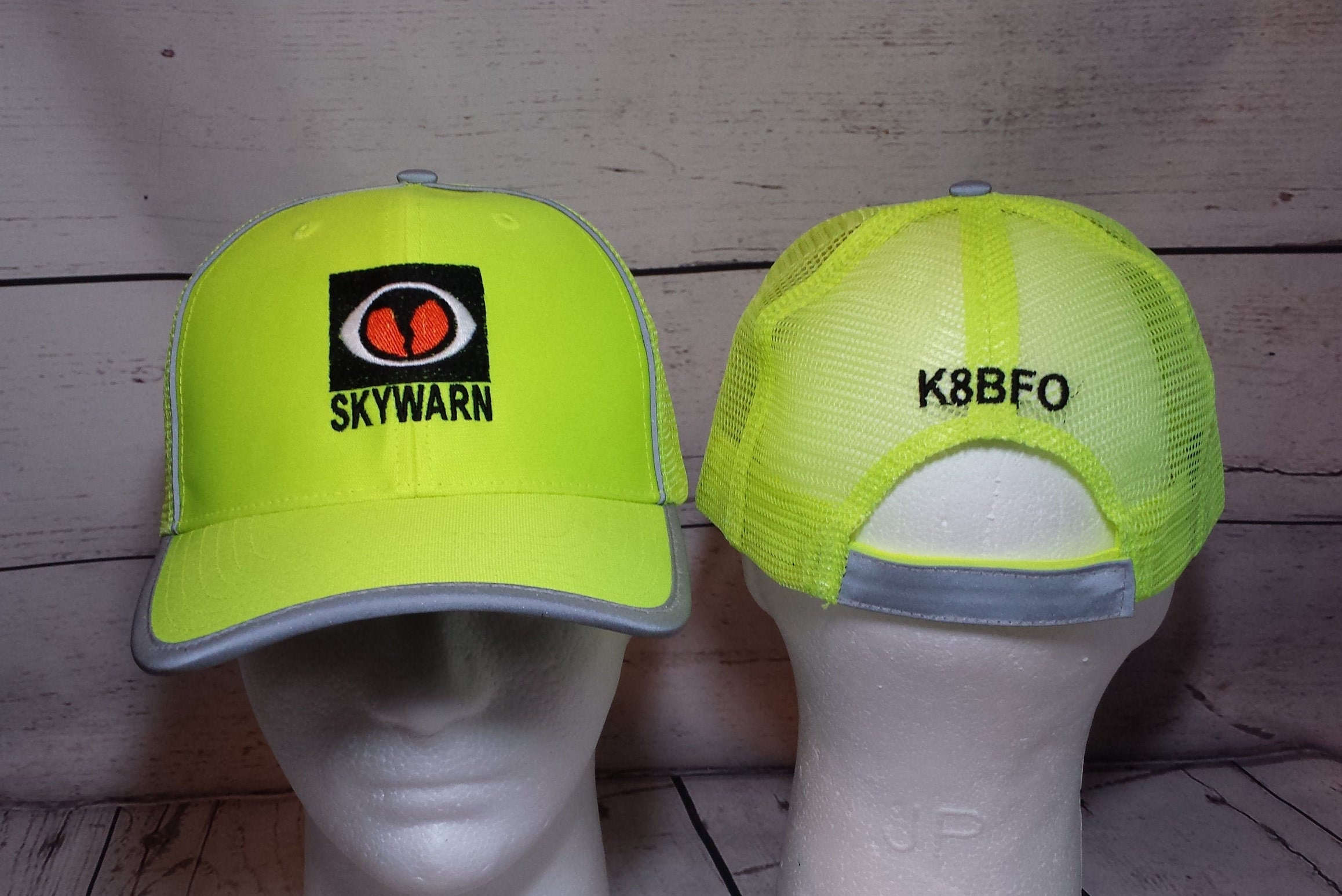 Embroidered Skywarn Storm Spotter High Vis Hat With Callsign - Etsy