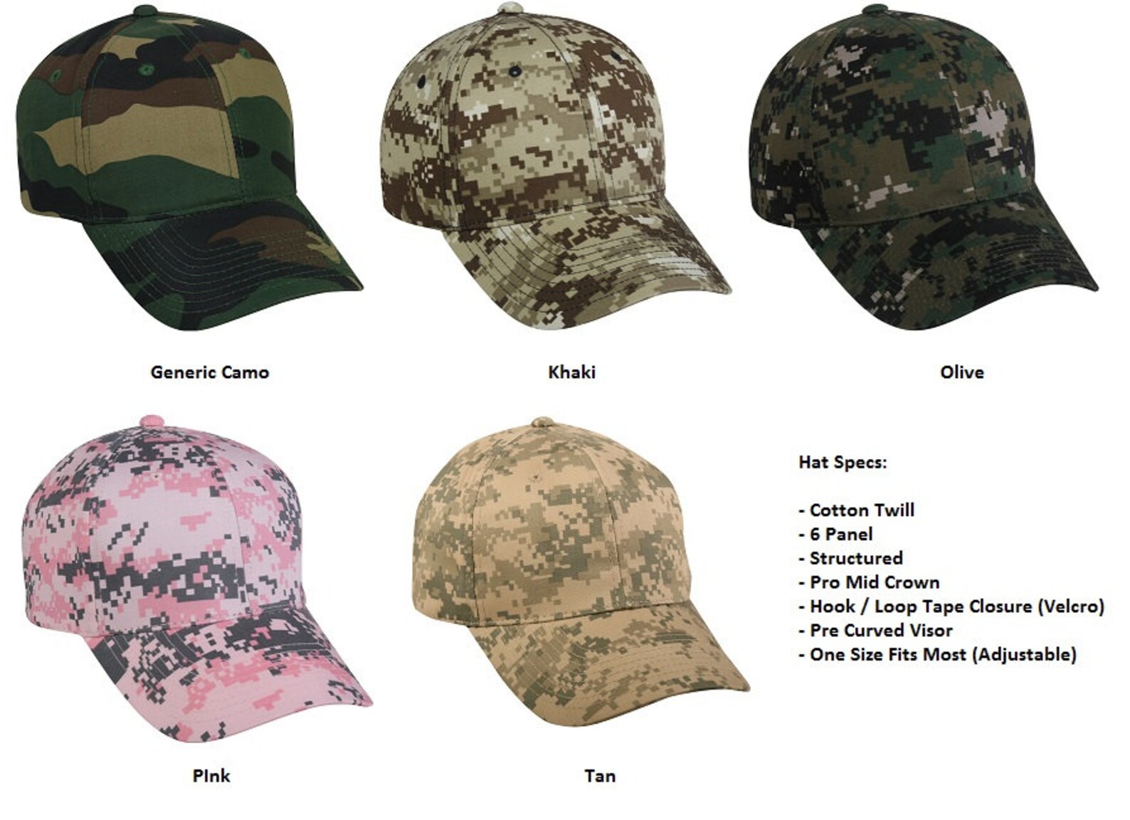 Custom Embroidered Digital Camo Tactical Hat / Custom Embroidered Text ...