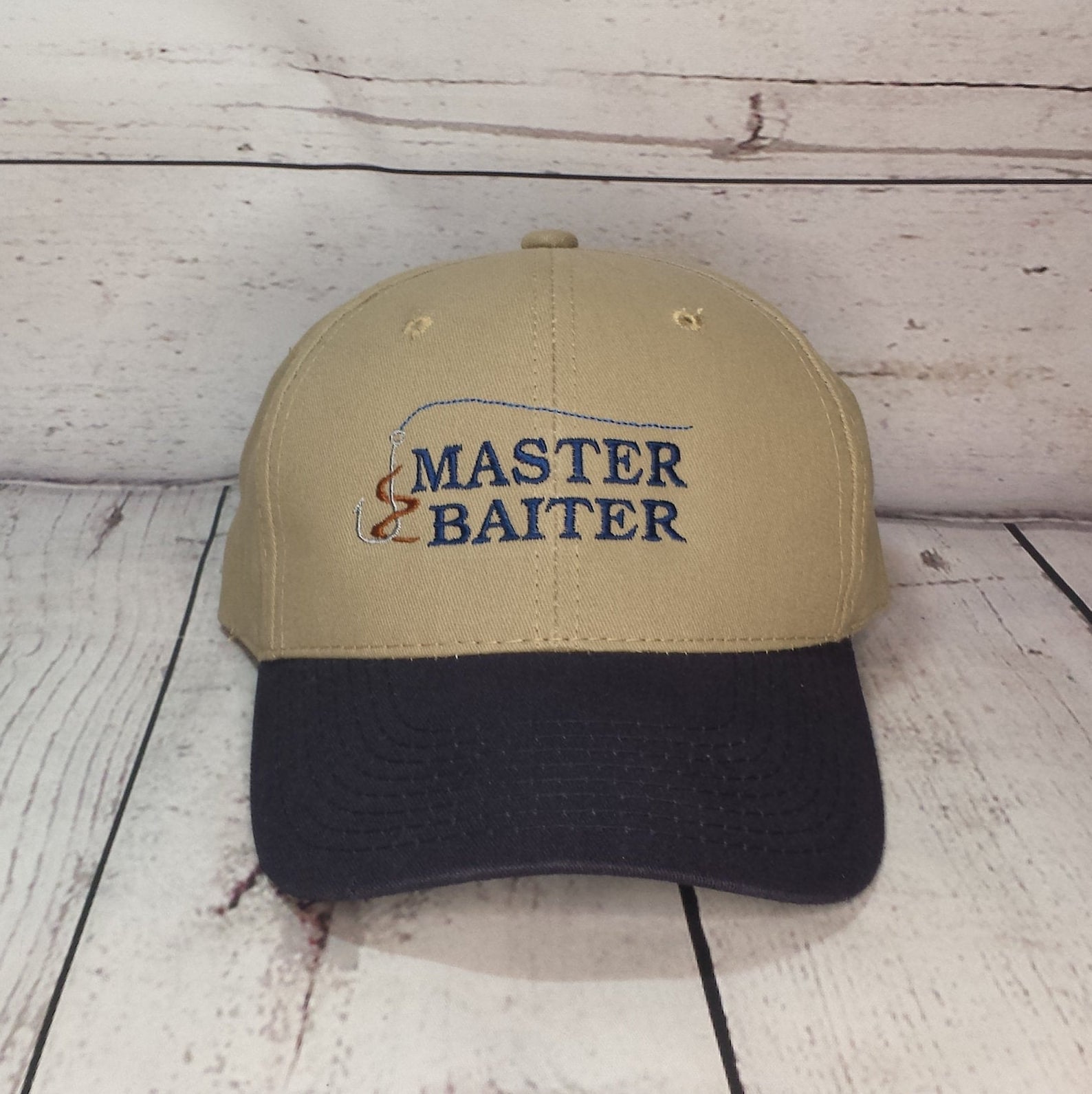 Custom Embroidered Master Baiter Fishing Hat / Adult Humor | Etsy