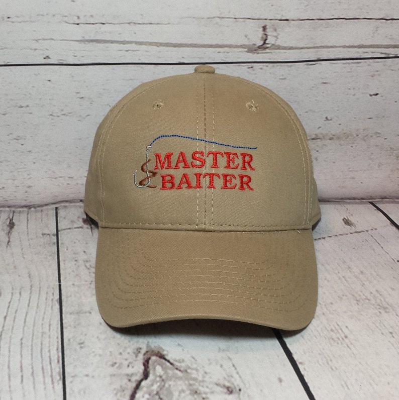 Embroidered Master Baiter Adult Humor Fishing Hat / Custom - Etsy