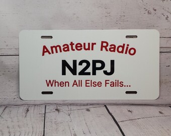Ham Radio Callsign License Tags - Etsy