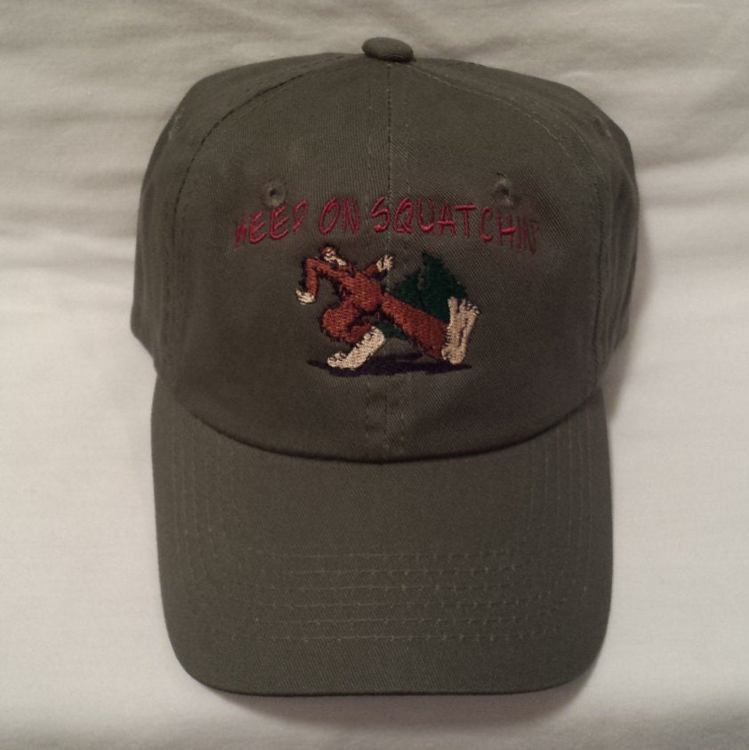 Keep on Squatchin Hat Embroidered Hat Hiking Hat - Etsy