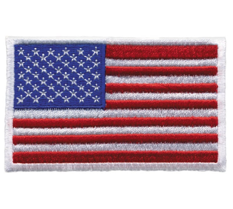American Flag Embroidered Patch / USA Flag Patch / US Flag - Etsy