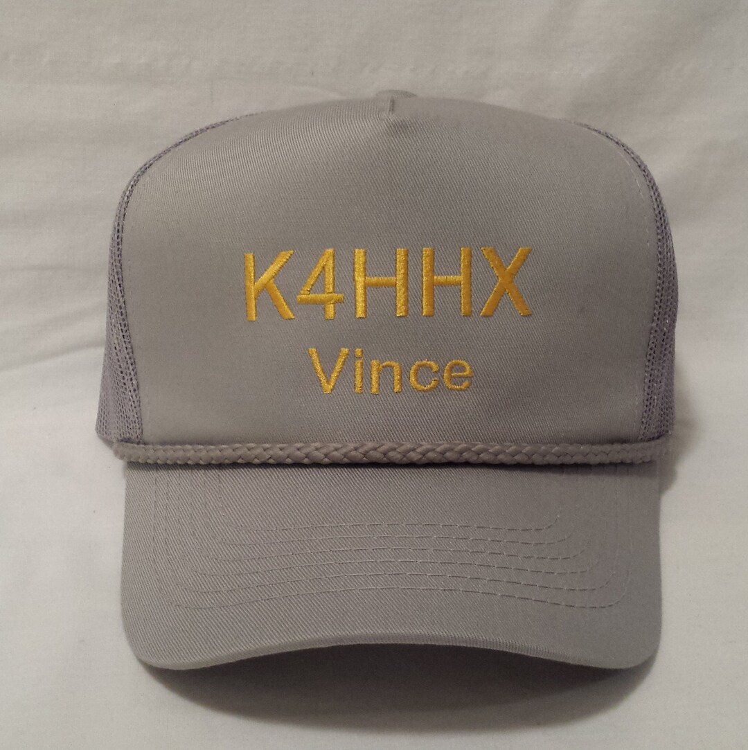 Trucker Style Embroidered Amateur Radio Callsign Hat / Ham Radio Custom ...