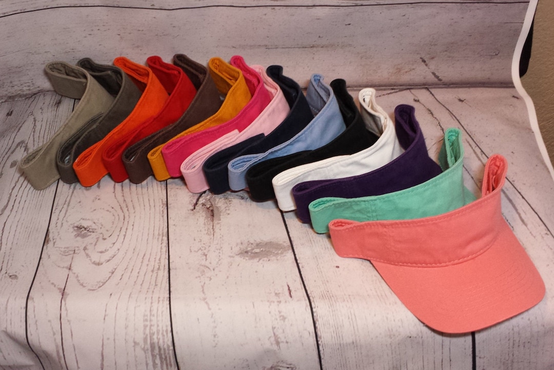 Custom Embroidered Visor With Your Text or Monogram Fast Turnaround ...