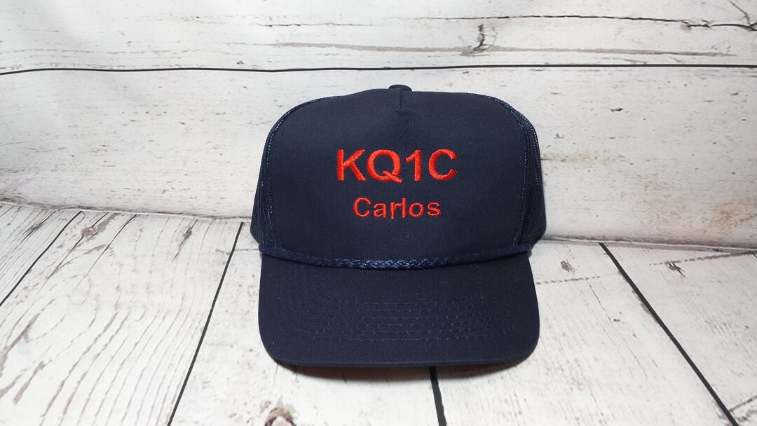 Trucker Style Embroidered Amateur Radio Callsign Hat / Ham Radio Custom ...