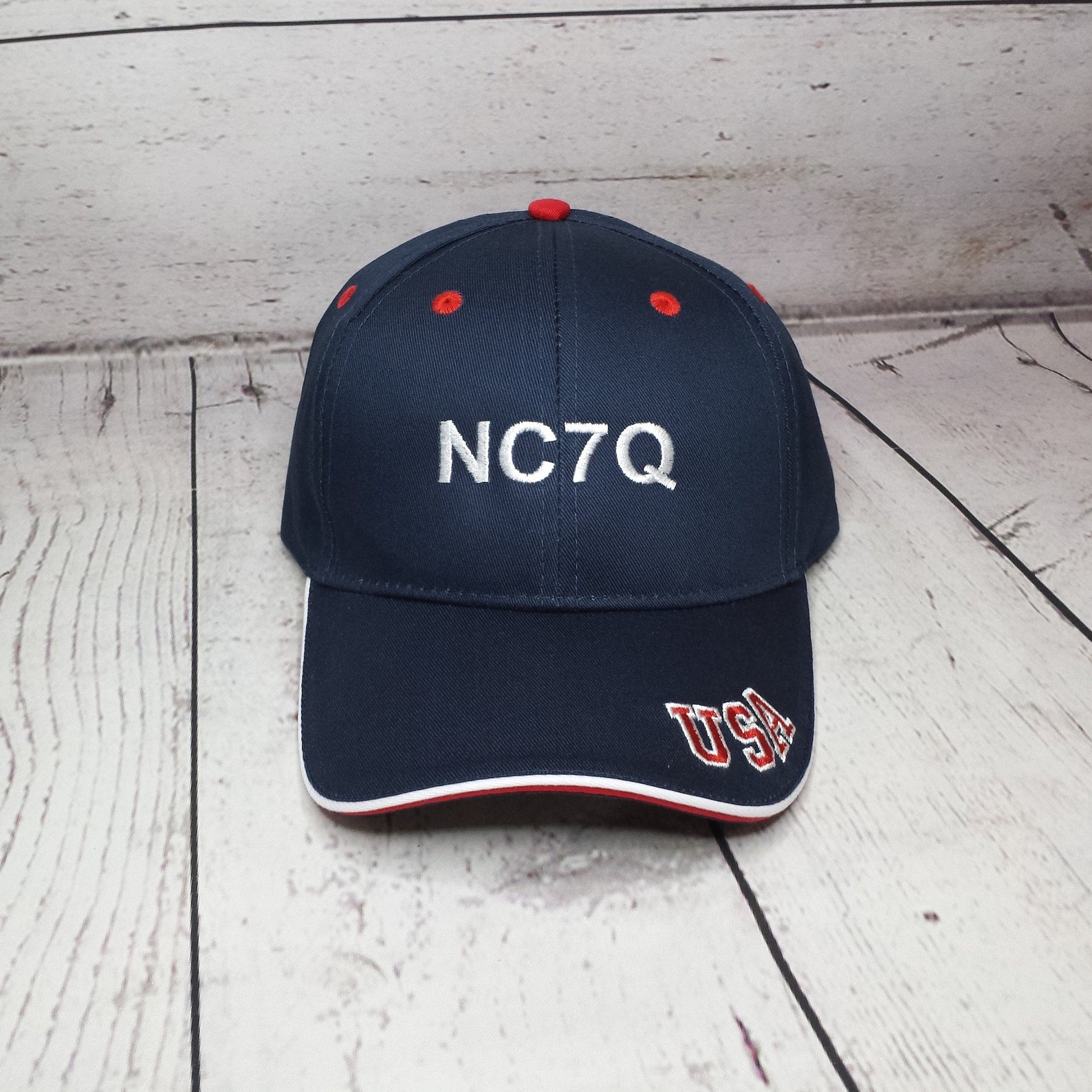 Embroidered Call Sign and Name Amateur Radio Operator Patriotic Hat ...