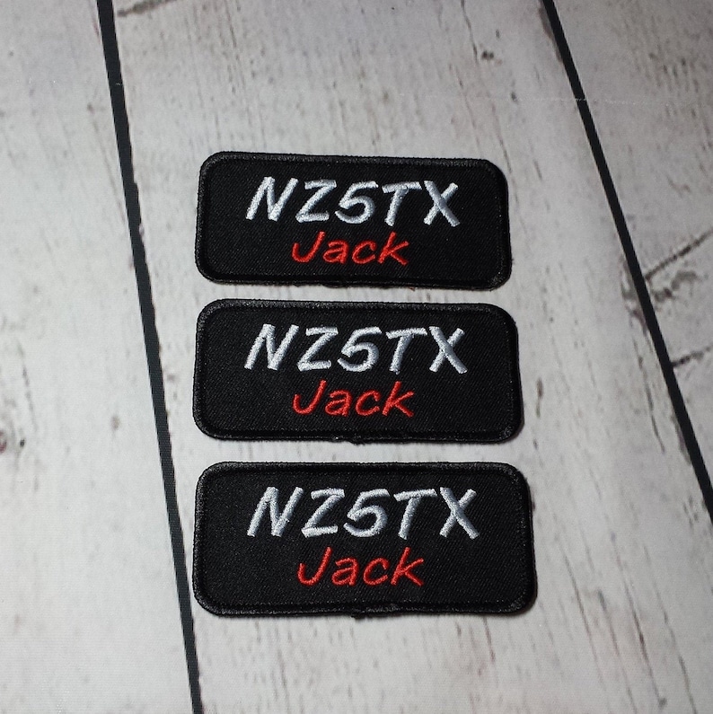 3 Embroidered Amateur Radio Call Sign and Name Patches / | Etsy