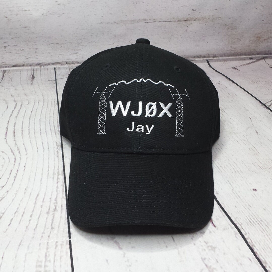 Embroidered Call Sign and Name With Towers Ham Radio Hat Fast ...