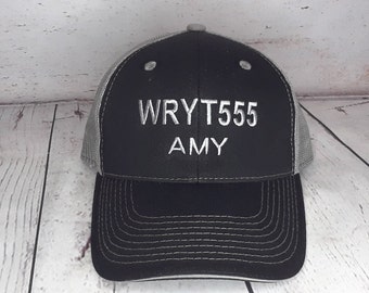 Ham Radio Embroidered Callsign Hat Amateur Radio Hats Custom Embroidery ...