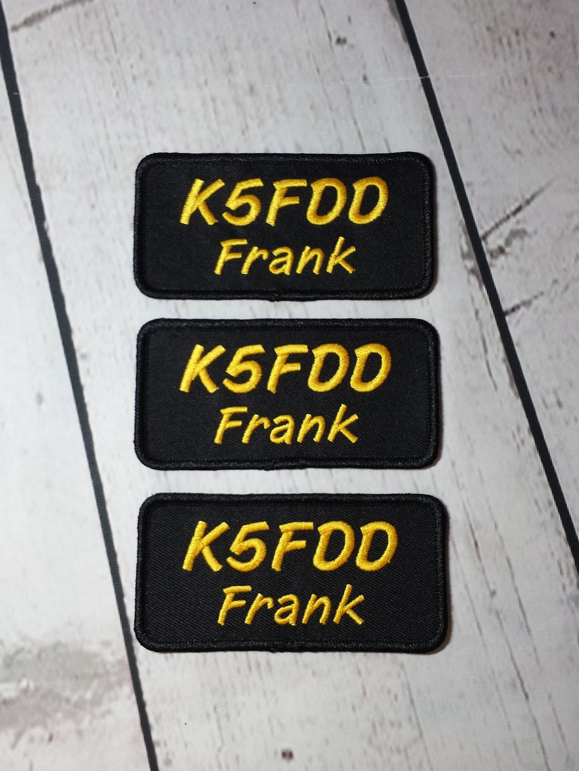 3 Embroidered Amateur Radio Call Sign and Name Patches / | Etsy