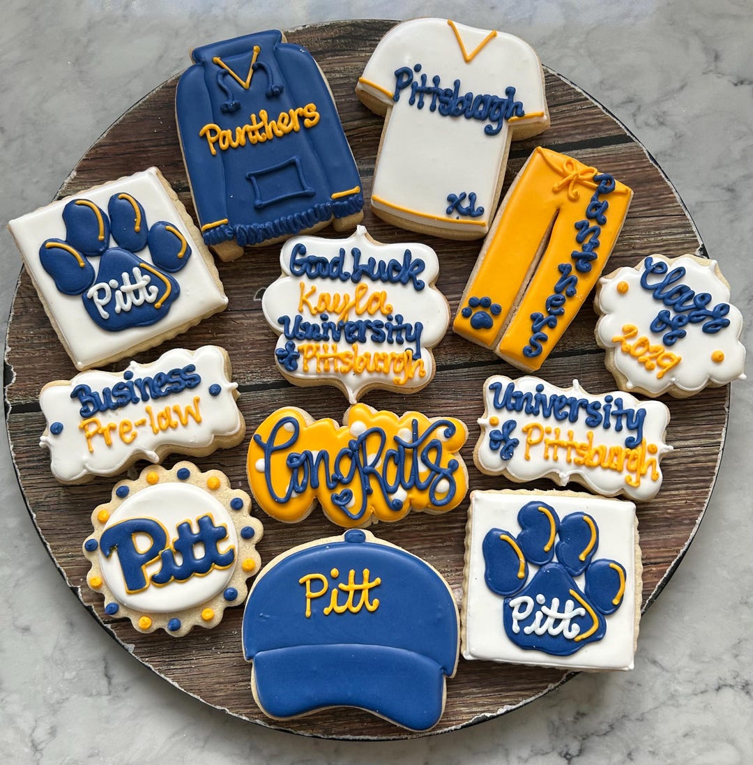 University of Pittsburgh Sugar Cookies - Etsy