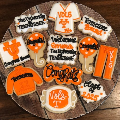 University of Tennessee Sugar Cookies. Please Include Date - Etsy