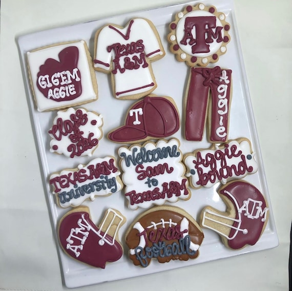 Texas A&M University Sugar Cookies - Etsy