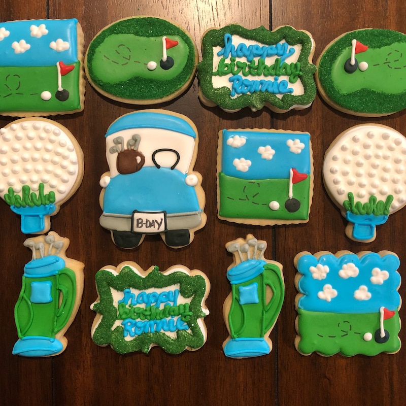 Golf Themed Cookies - Etsy