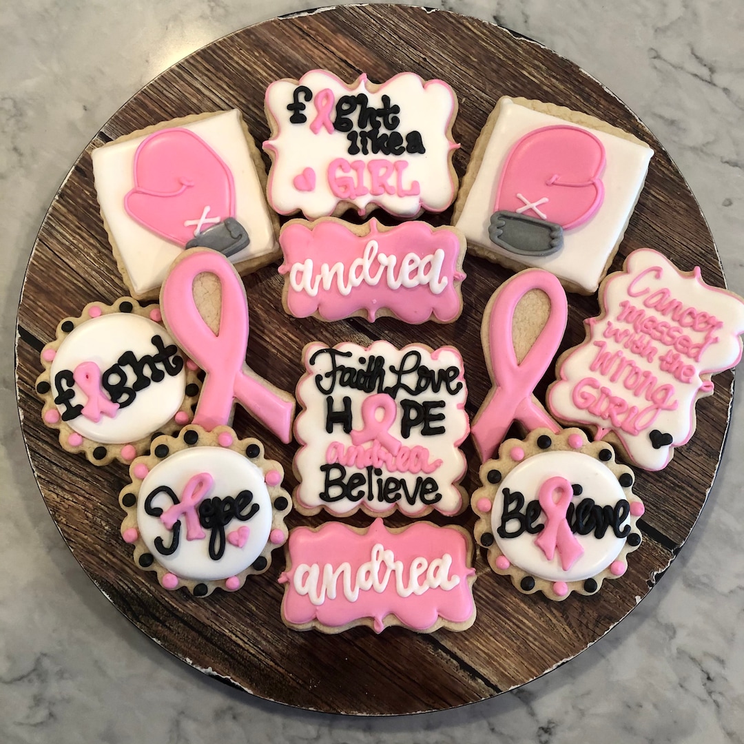 Breast Cancer/ Survivor Sugar Cookies - Etsy