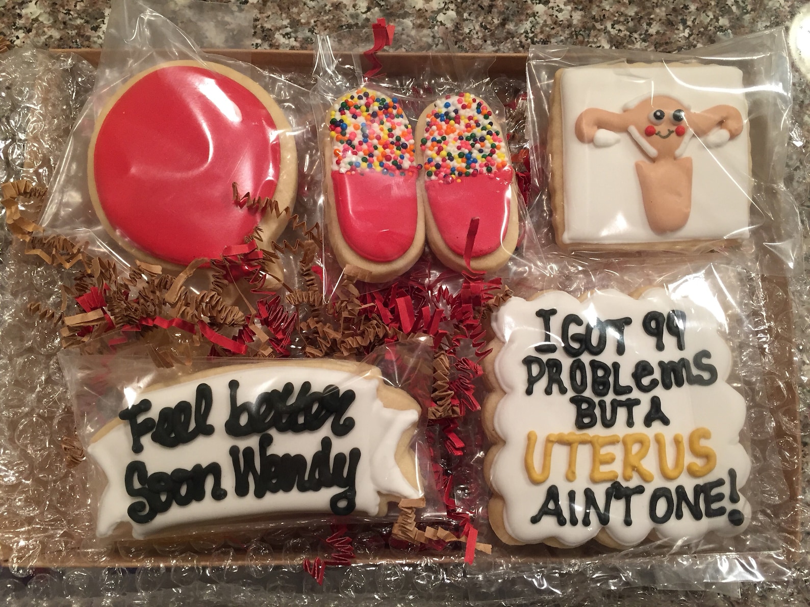 Get Well Sugar Cookies/ Surgery Gift / Knee Surgery Sugar - Etsy