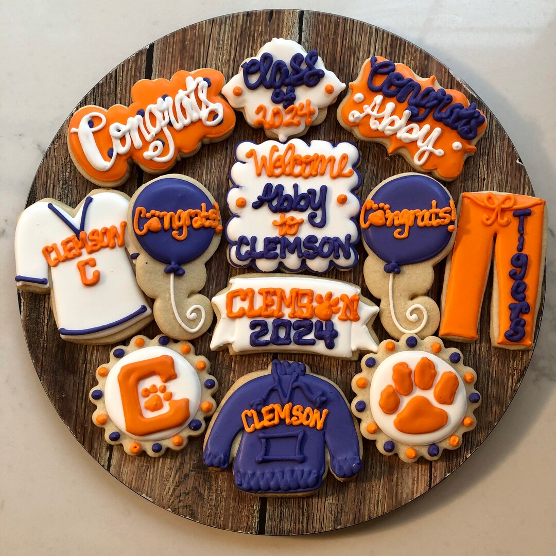 Clemson University Sugar Cookies - Etsy