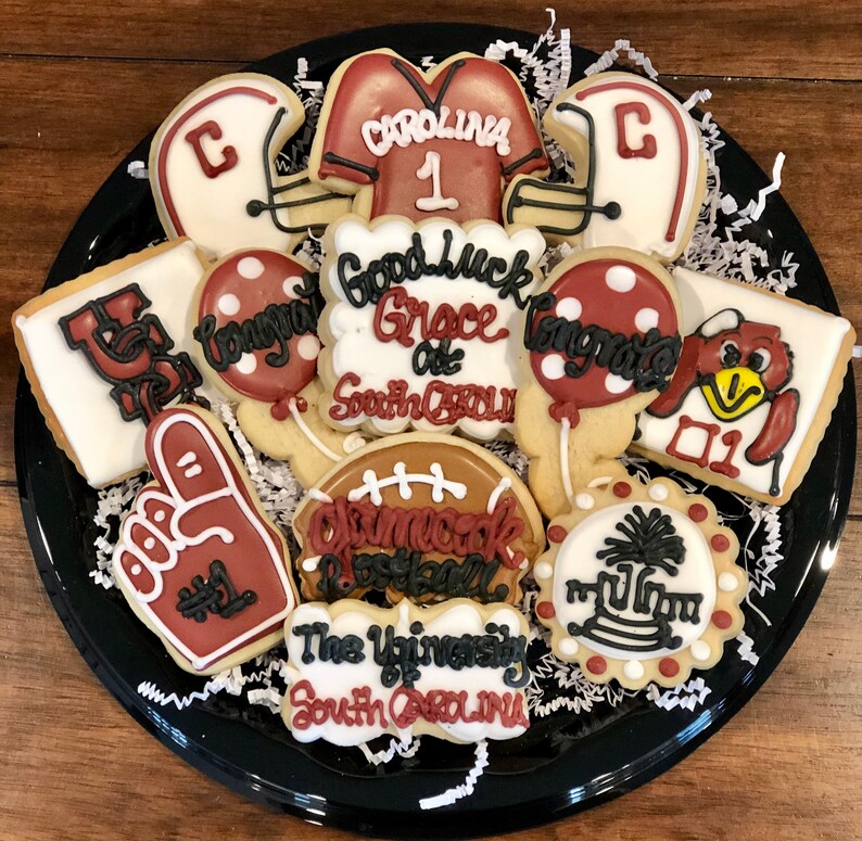 University of South Carolina Sugar Cookies/ College Sugar - Etsy