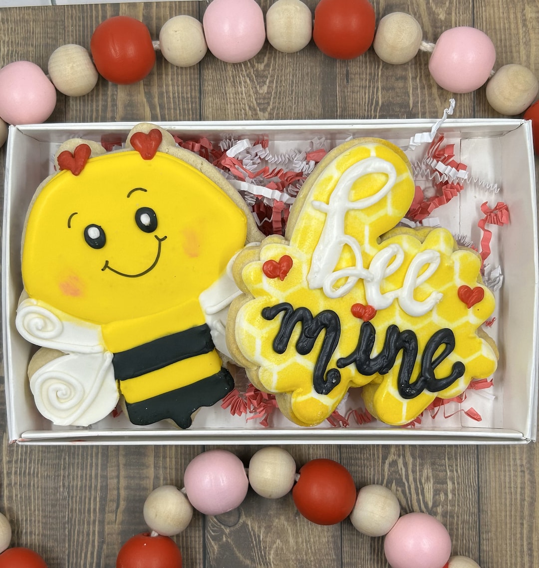 Bee Mine Valentine Sugar Cookie Set - Etsy