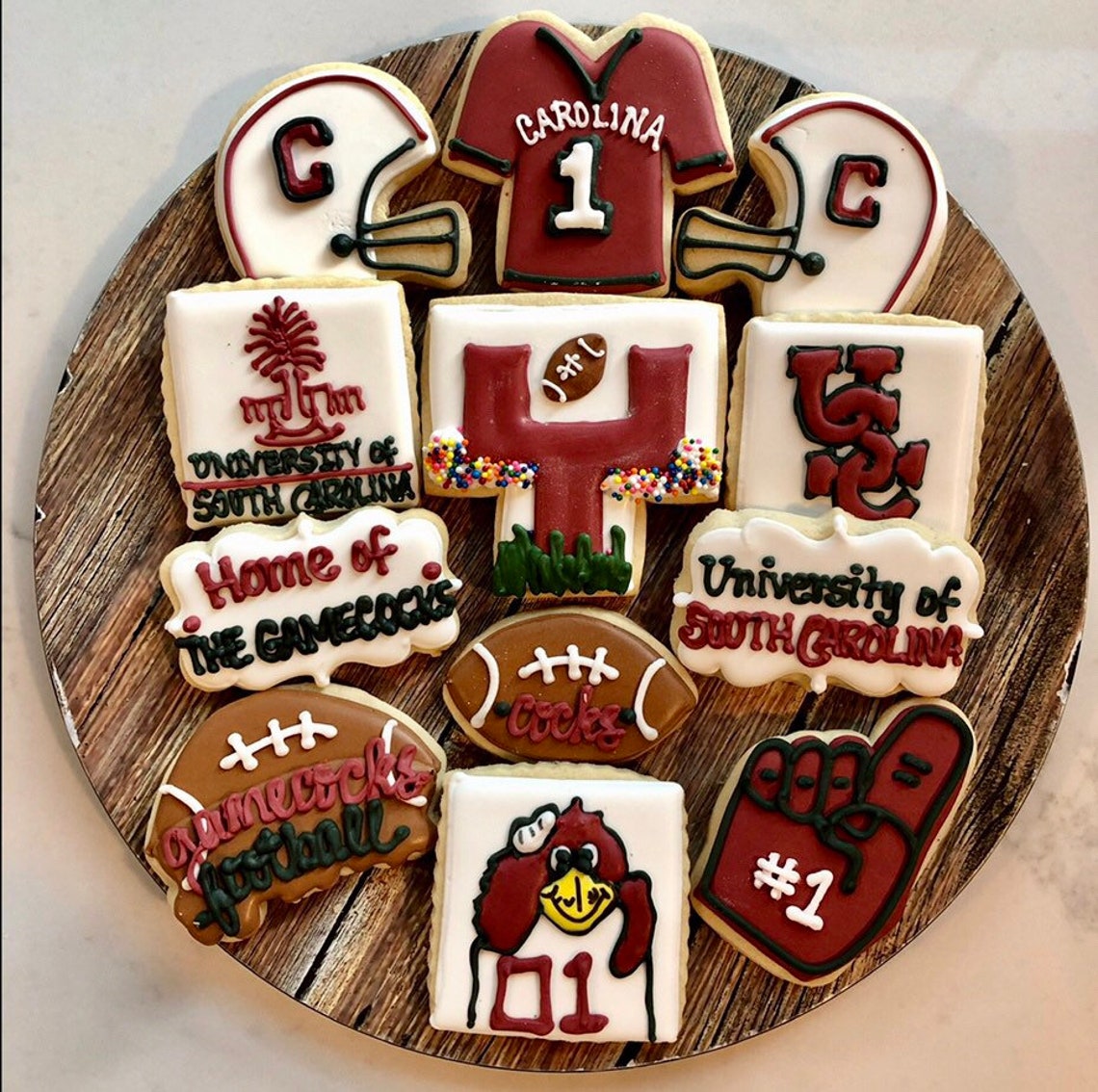 University of South Carolina Sugar Cookies/ College Sugar - Etsy