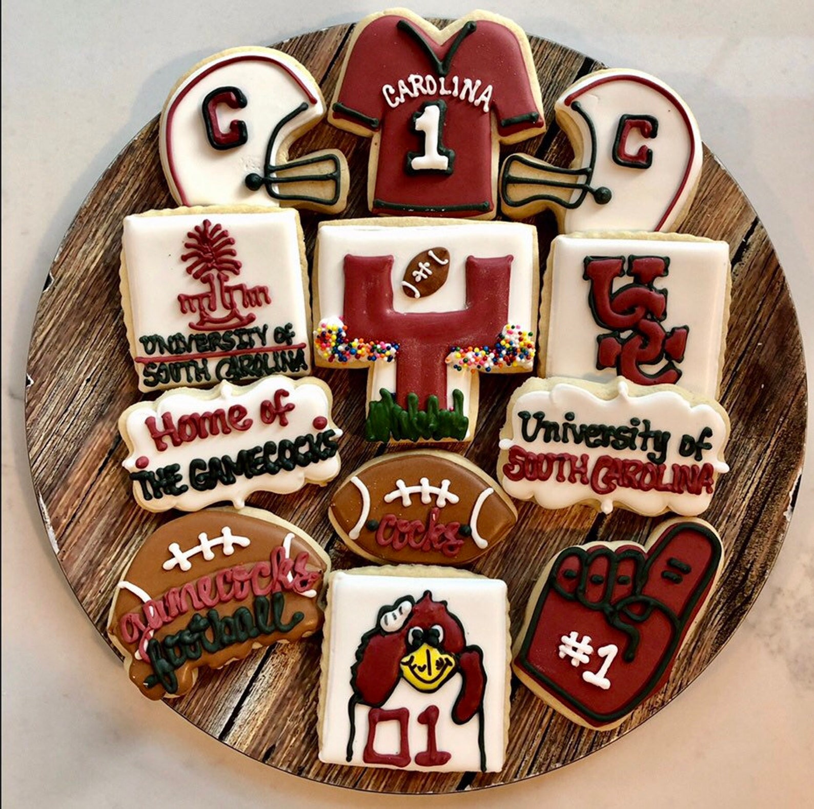 University of South Carolina Sugar Cookies/ College Sugar - Etsy
