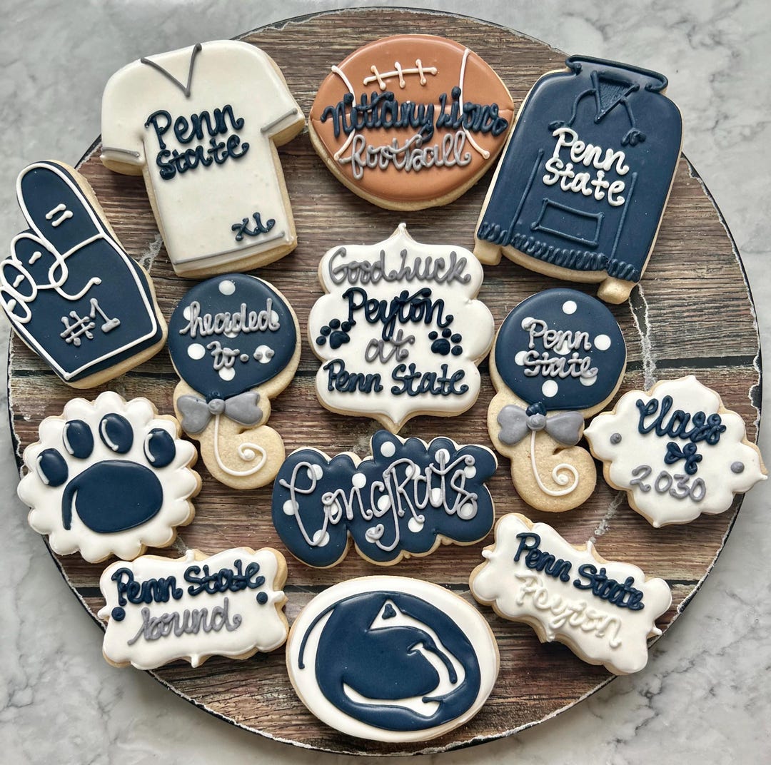 1 Dozen Penn State University Sugar Cookies - Etsy