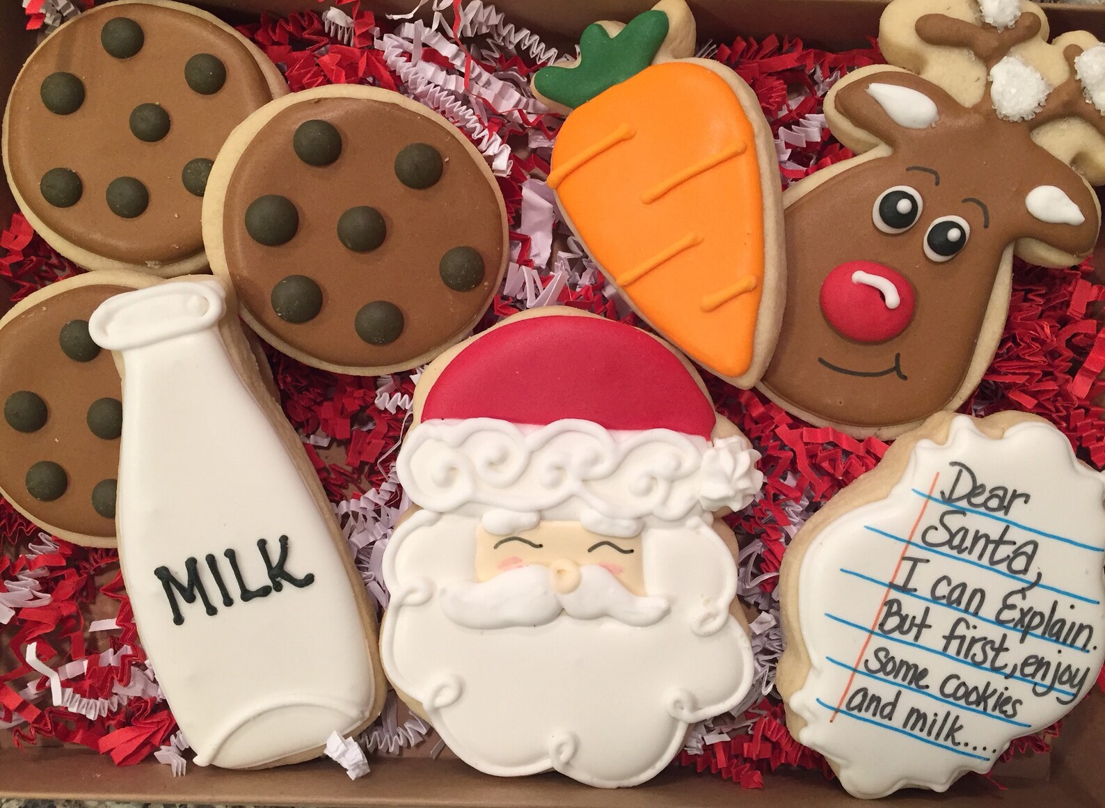 Cookies for Santa Sugar Cookies/ Decorated Christmas Sugar - Etsy