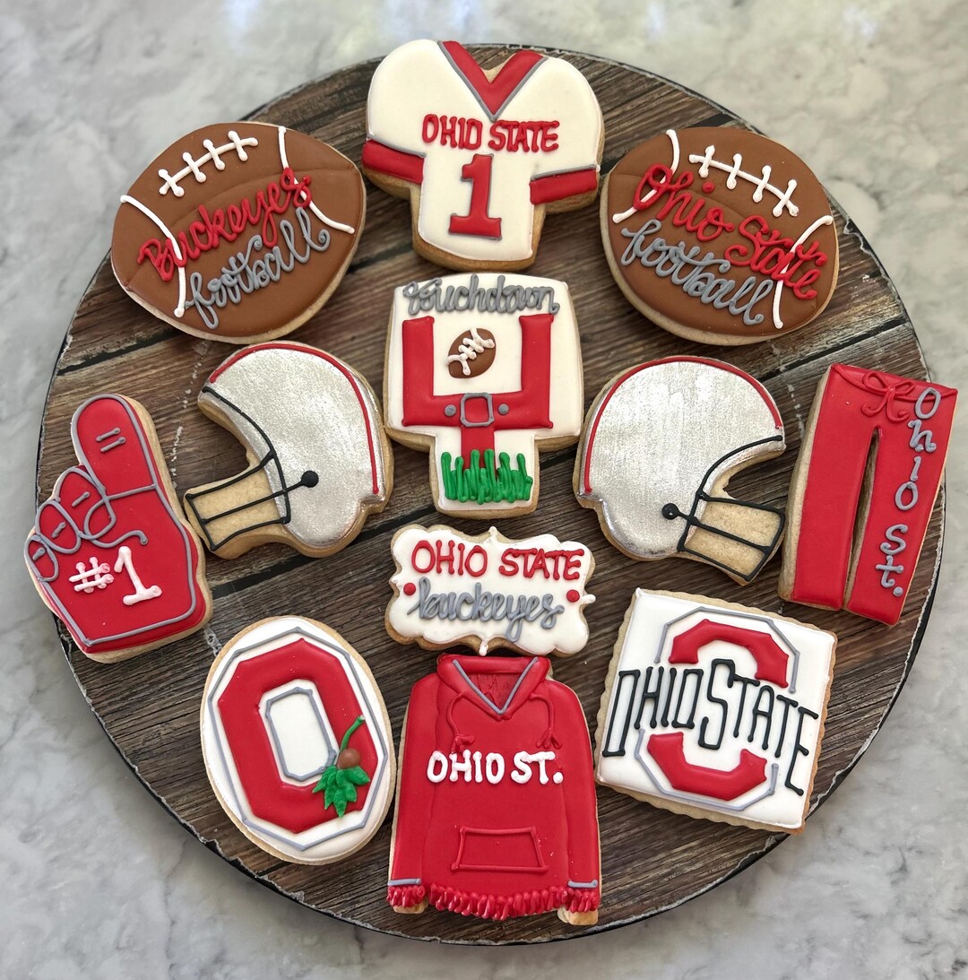 Ohio State Sugar Cookies - Etsy
