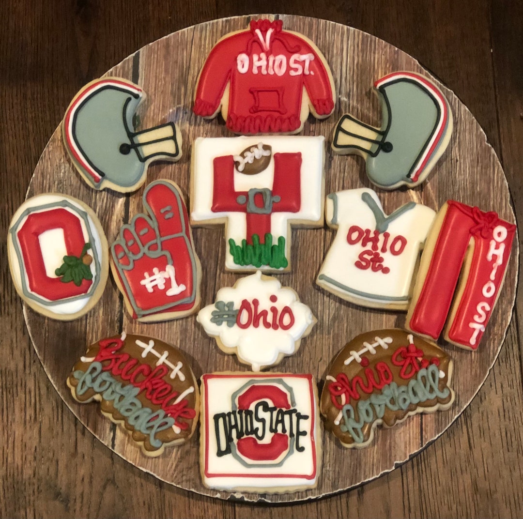 Ohio State Sugar Cookies - Etsy