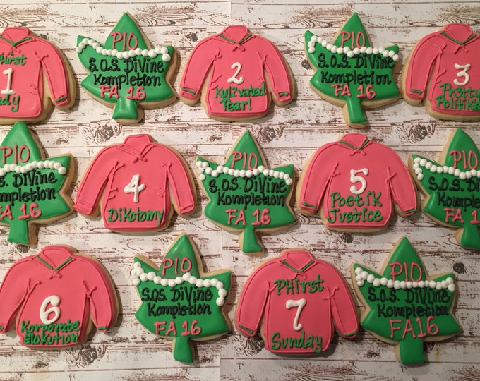 Alpha Kappa Alpha Sorority AKA Cookies - Etsy