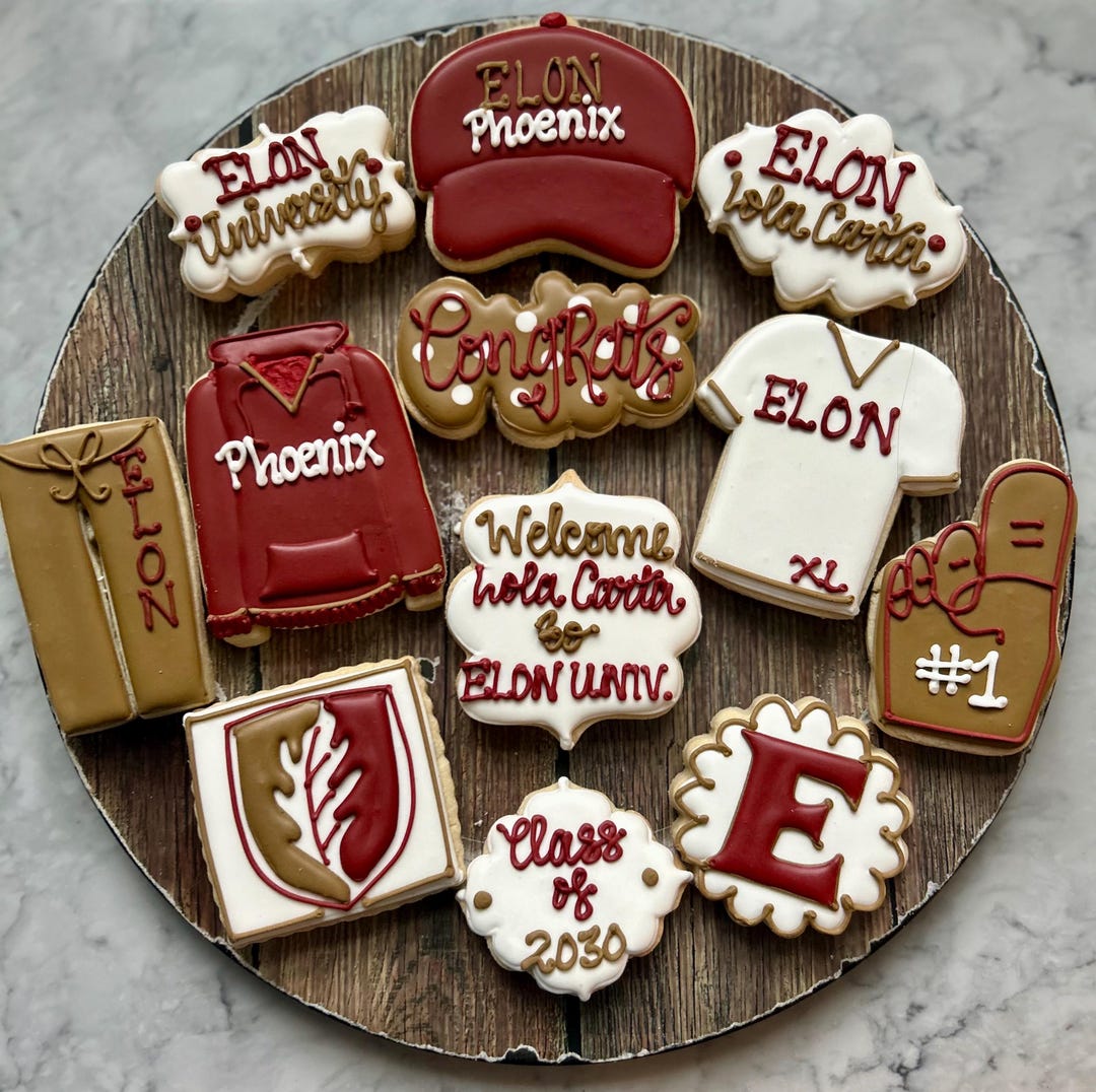 Elon University Sugar Cookies - Etsy