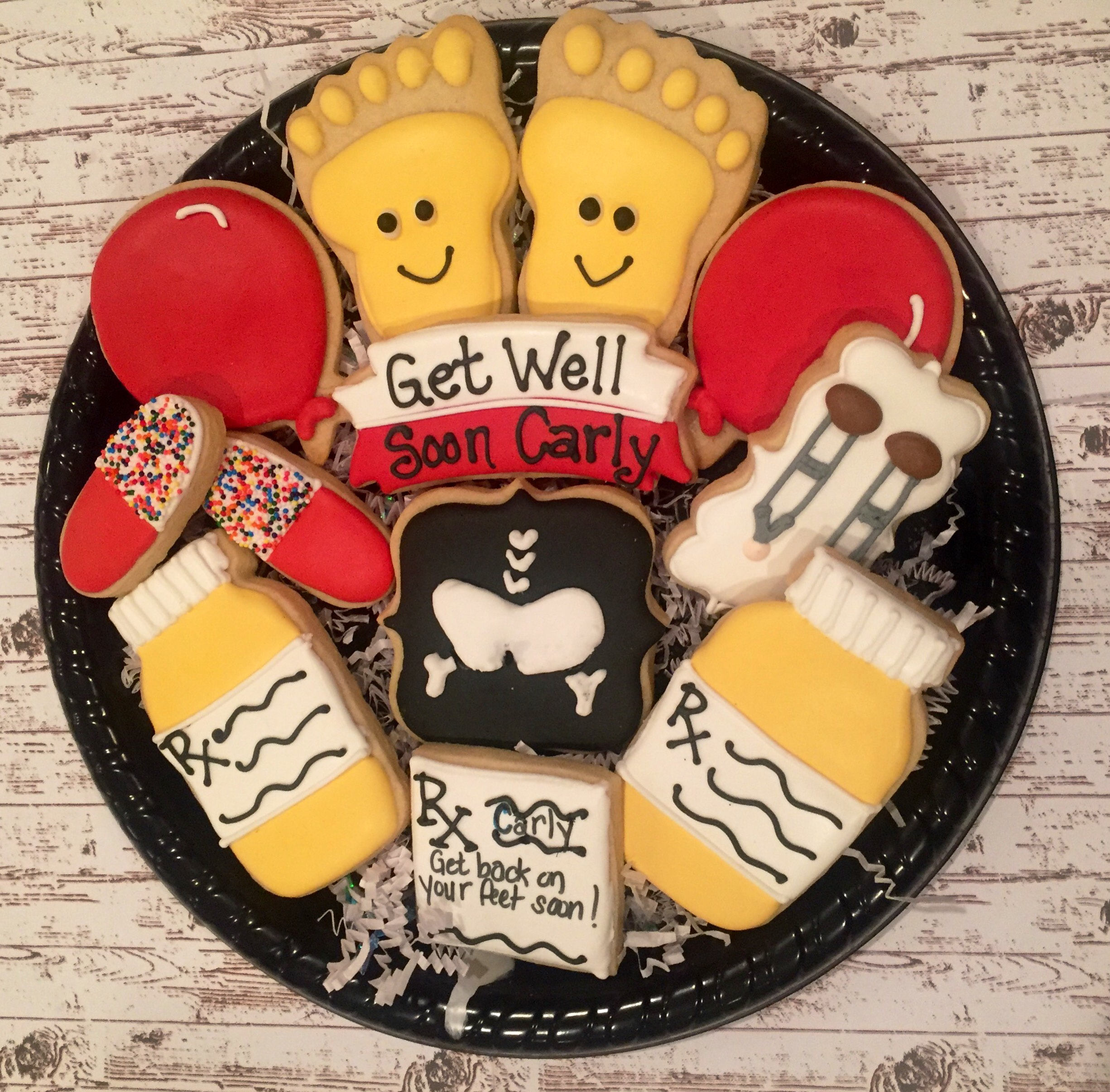 Get Well Sugar Cookies/ Surgery Gift / Knee Surgery Sugar - Etsy